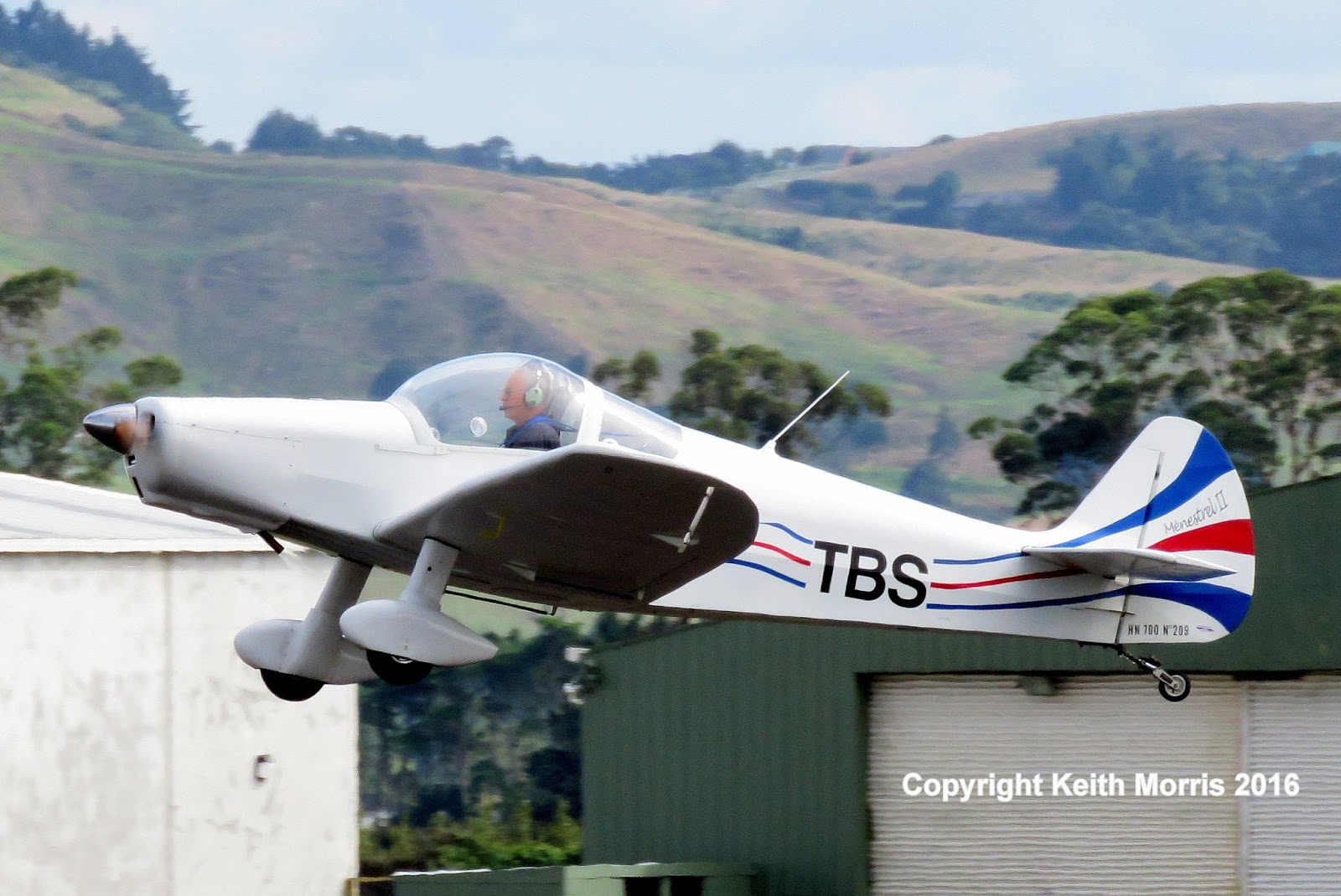 NZ Civil Aircraft: Menestrel ZK-TBS at Ardmore- 14-3-2016
