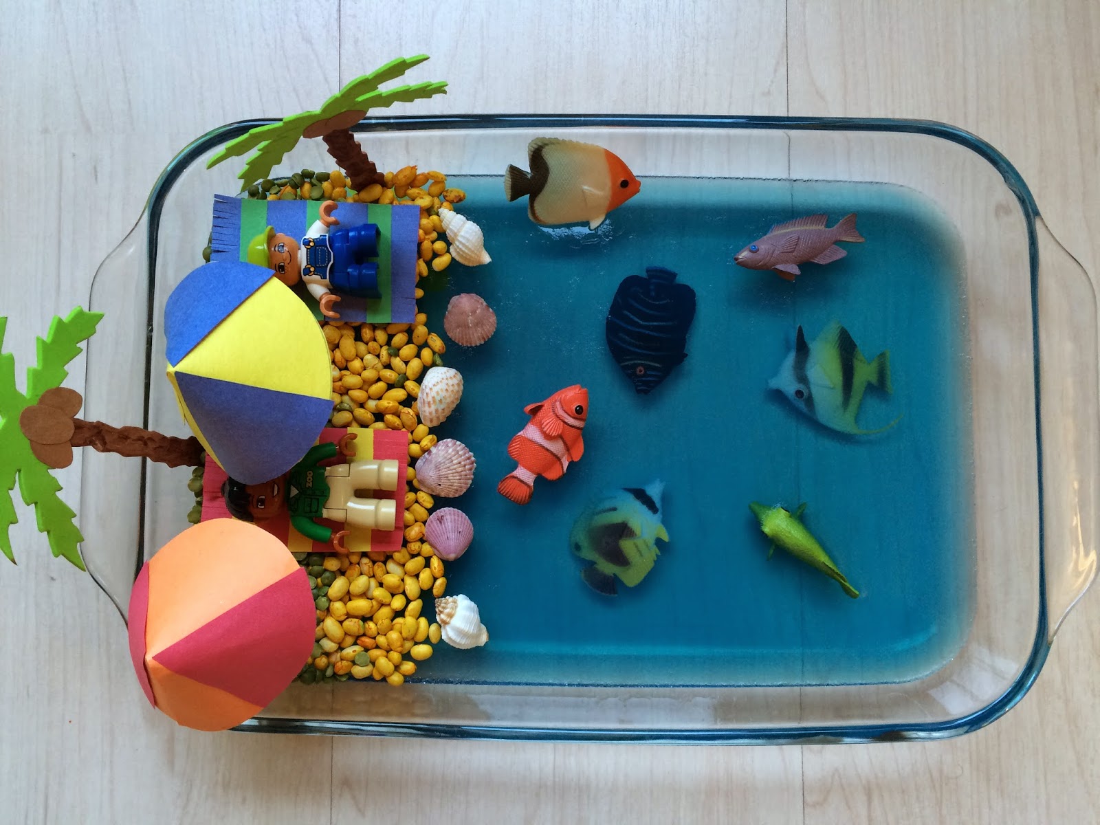 Creative Projects for Kids: Tropical Beach Gelatin Sensory Bin