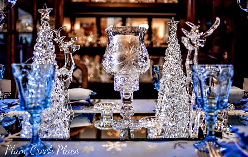 Plum Creek Place: Winterland Snowflakes and Ice Birthday Tablescape