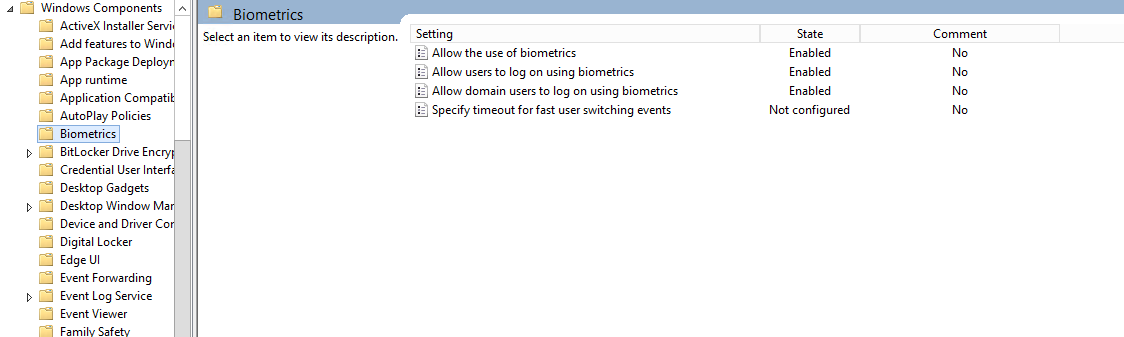 Binary How To: Enable Windows Hello via Group Policy