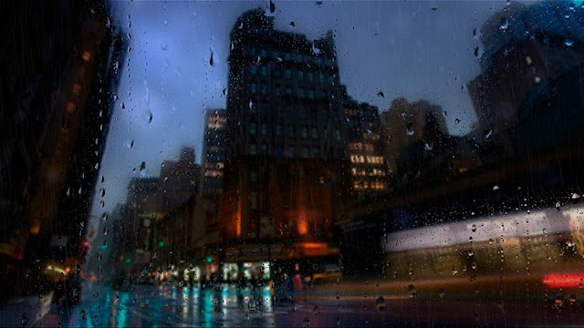 The City in The Rain Wallpaper Engine