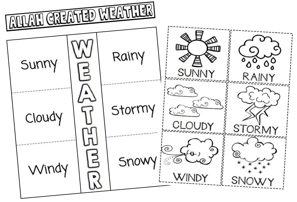 Iman's Home-School: Seasons & Weather Interactive Notebook Pages