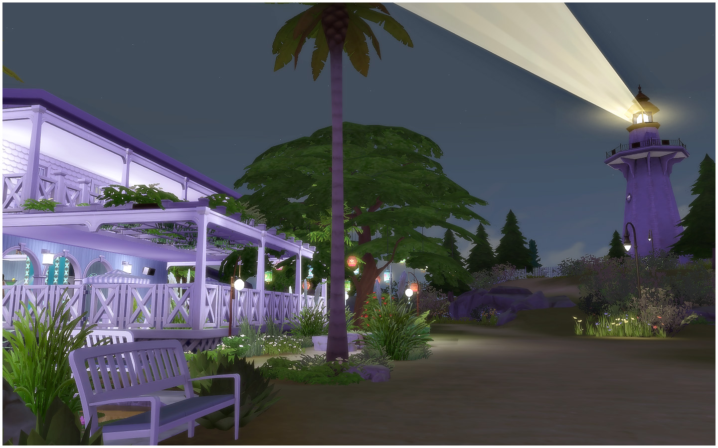 Island Lighthouse - Nightclub - The Sims 4 - Via Sims