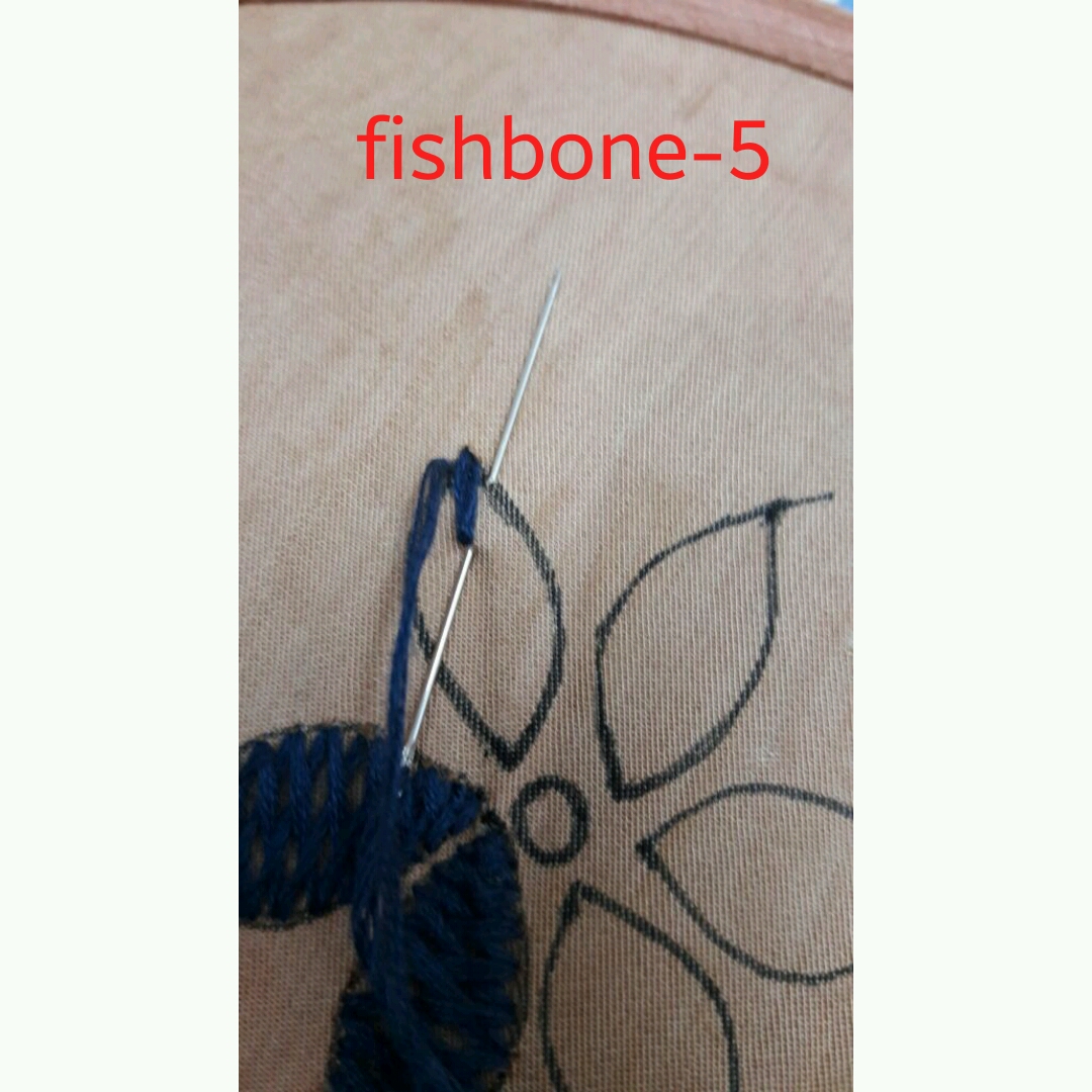 SMB HUNAR: Hand Embroidery-Fish-bone Stitch