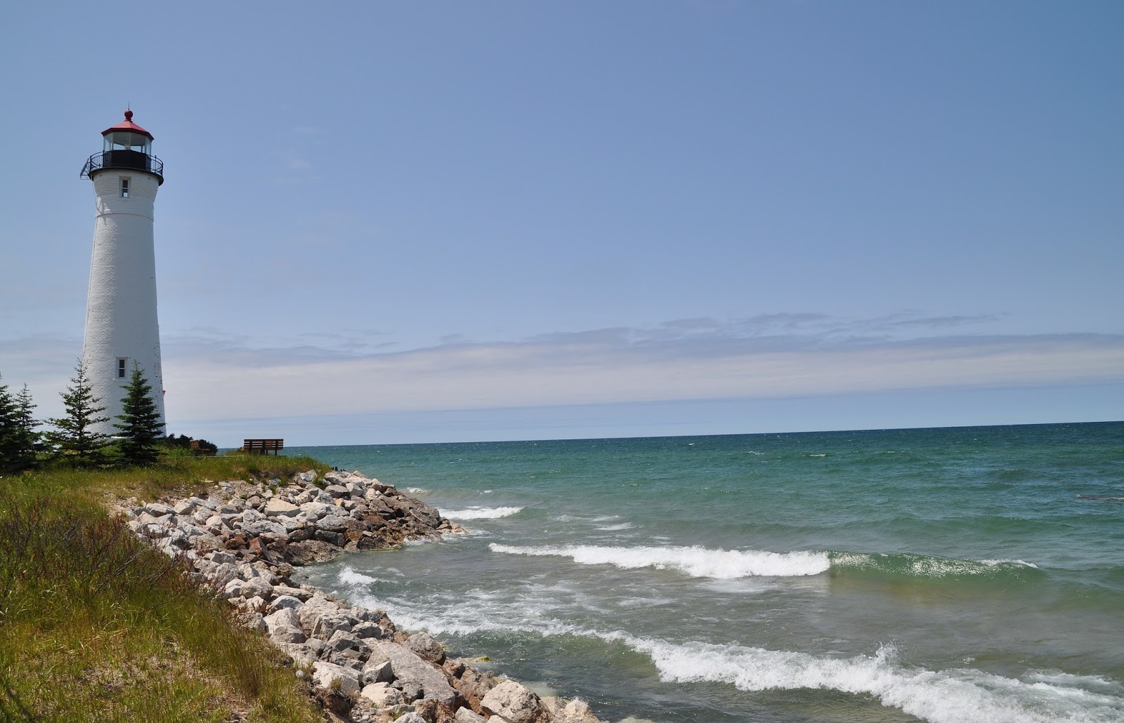 WC-LIGHTHOUSES: CRISP POINT LIGHTHOUSE-MICHIGAN