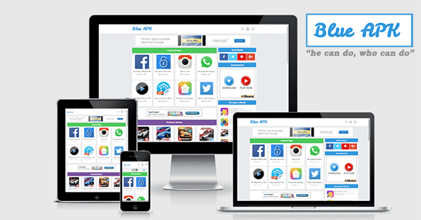 Blue APK - Responsive and SEO Blogger Template