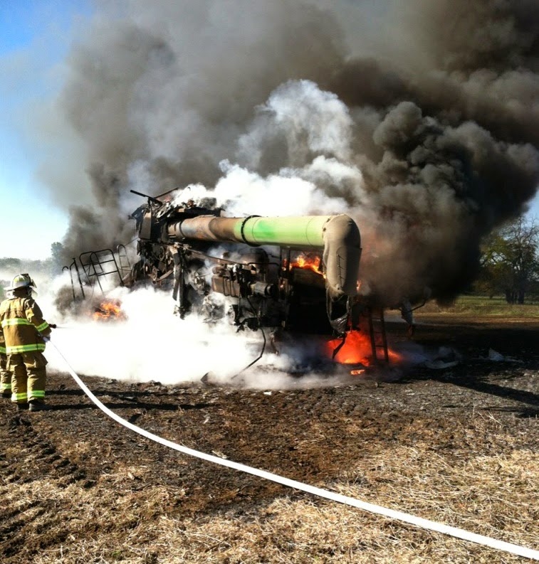 Mid America Live: Combine Fire North Of Spruce