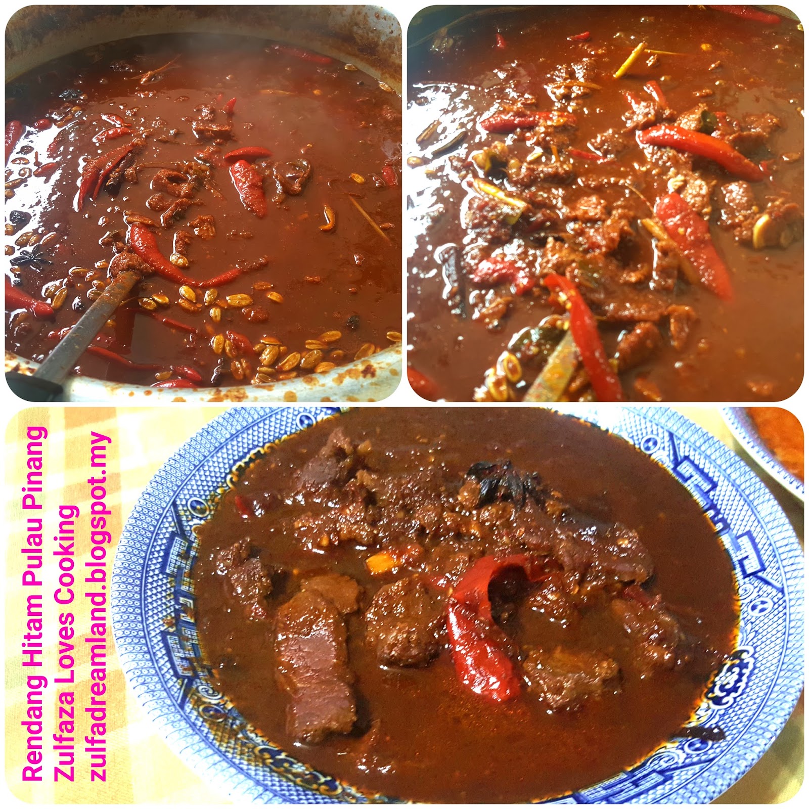 ZULFAZA LOVES COOKING: Rendang Hitam Pulau Pinang