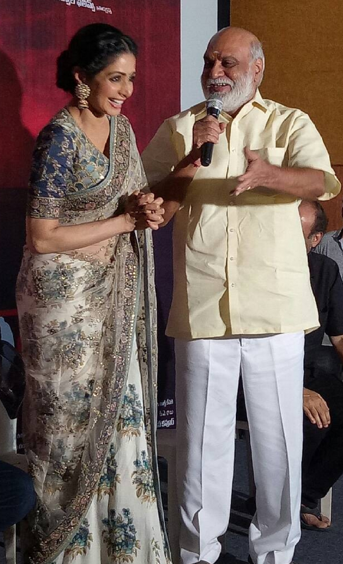 Sridevi: Sridevi with K Raghavendra Rao