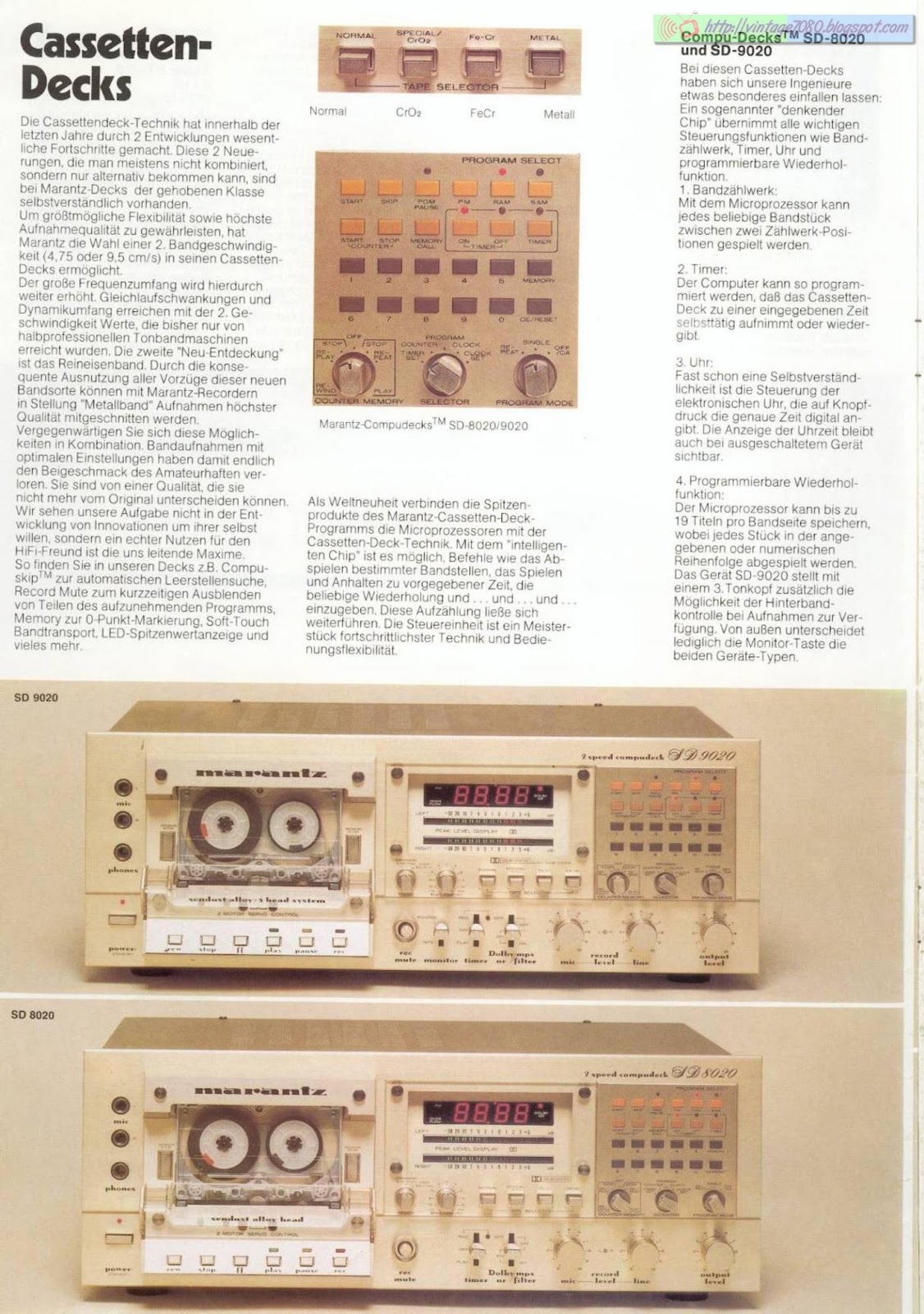 Vintage 70 80: Marantz 21 - Catálogo 1981