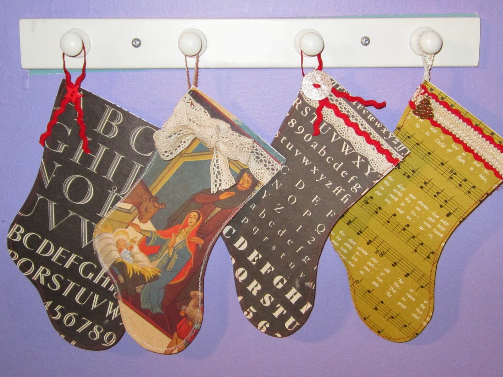 Drawing near: Christmas in September: Paper Stockings