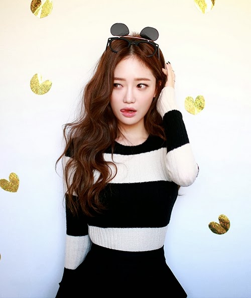 [Chuu] Large Stripe Knit Shirt | KSTYLICK - Latest Korean Fashion | K ...