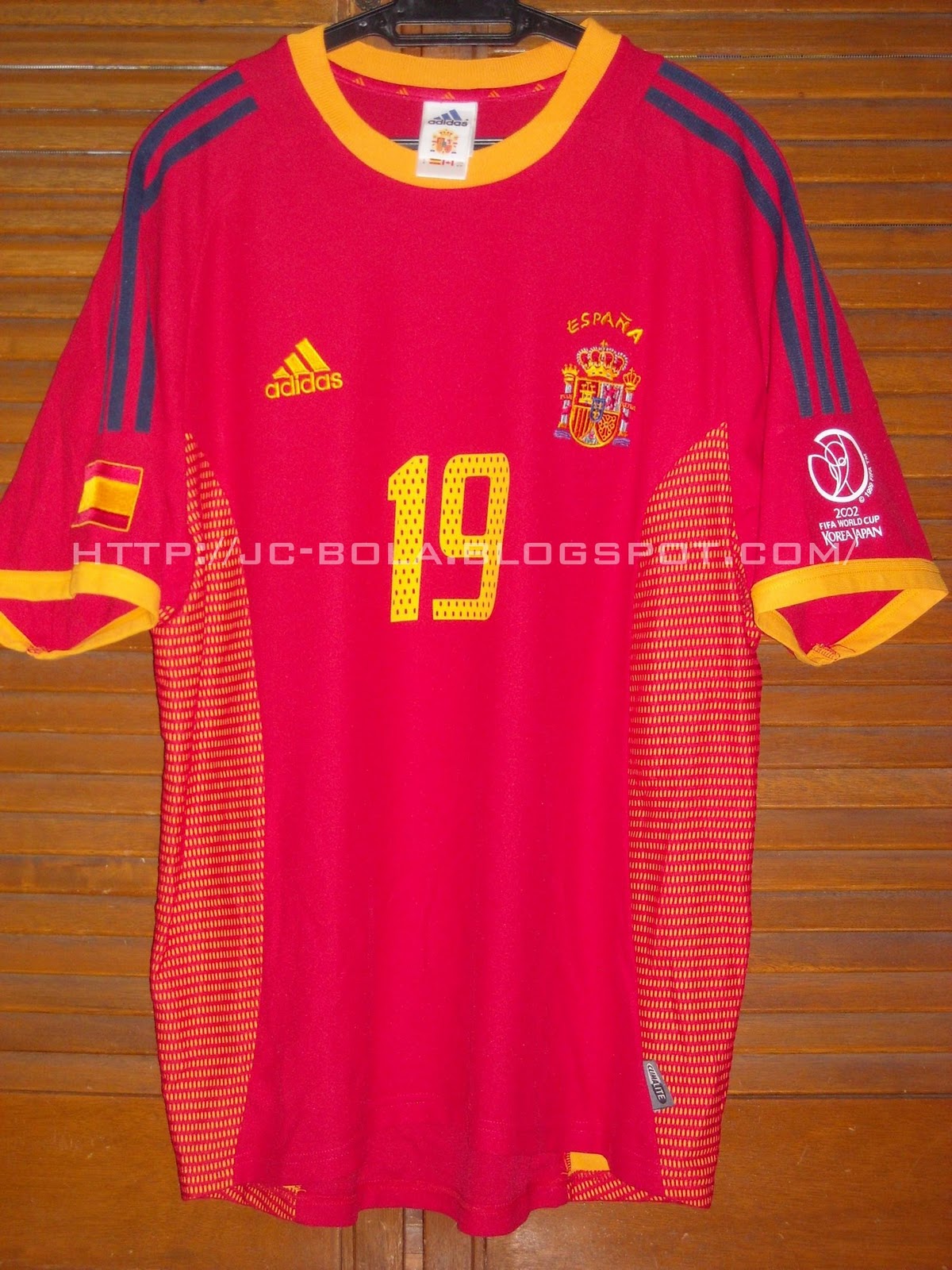Jersi Bolasepak - Football Jerseys: Spain Home 2002/03 Replica