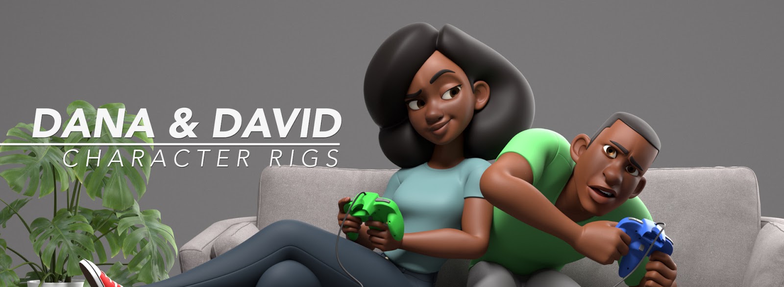 Animation Blog: Meet Dana and David - New Rigs from Artstation