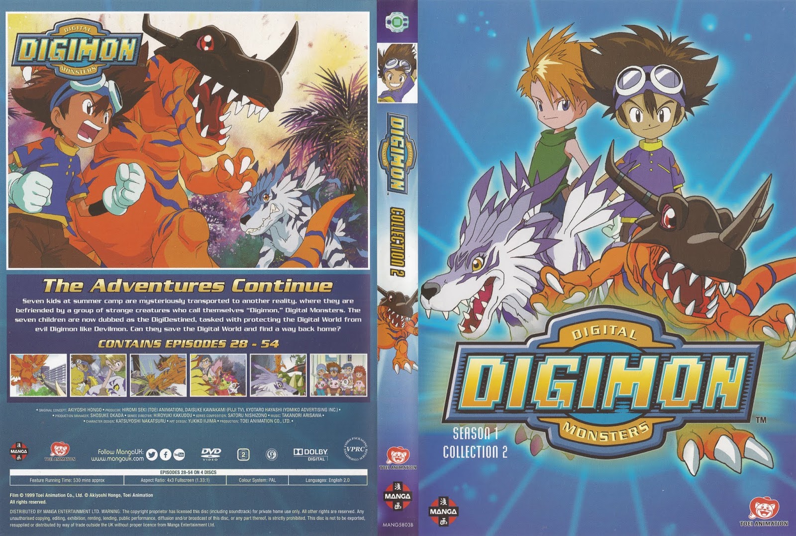 Digimon: Digital Monsters – Season 1 Collection (DVD: Scans)