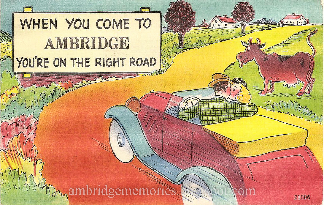 Ambridge Memories: Ambridge memorabilia: cartoon postcards