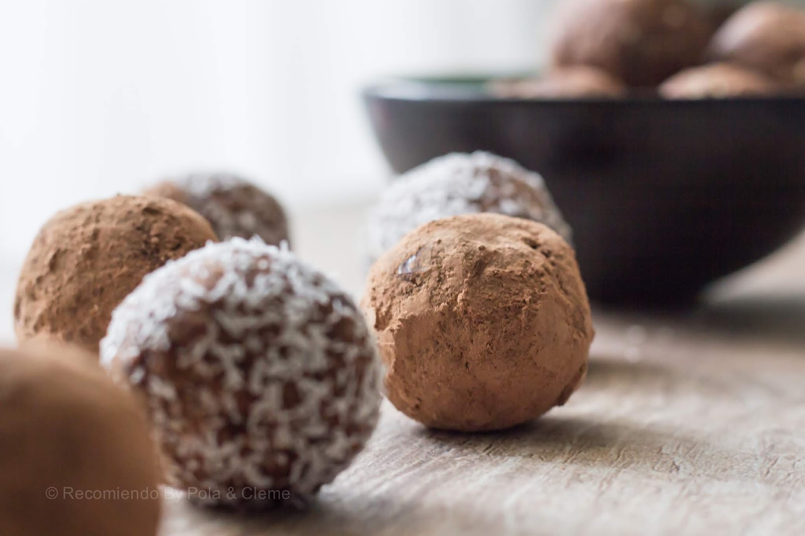 Trufas de porotos negros