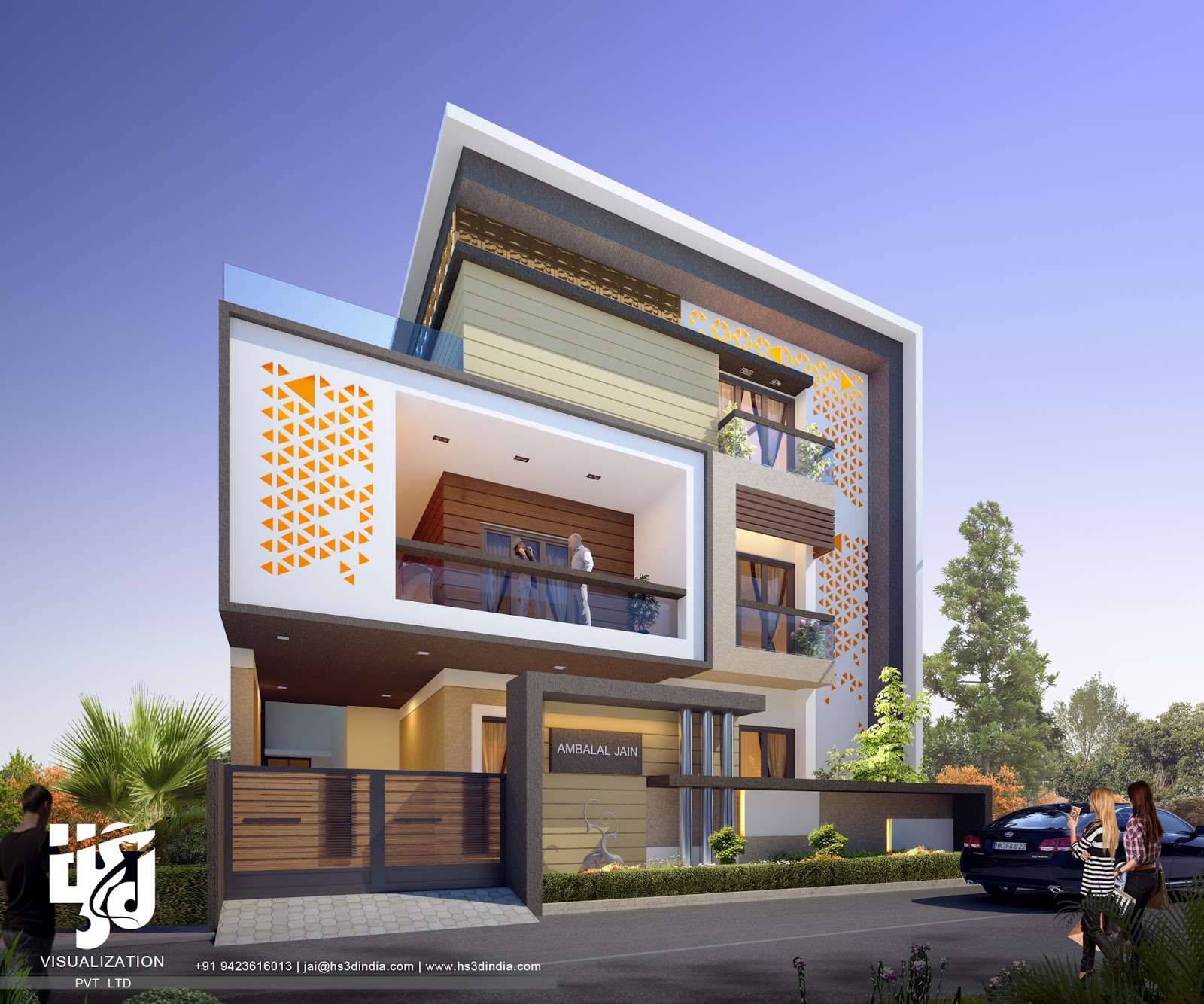 3D EXTERIOR NIGHT RENDERING