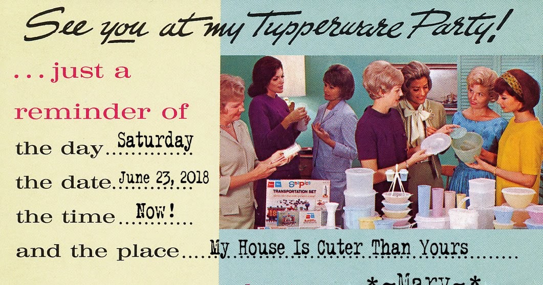 Tupperware Party Invitation