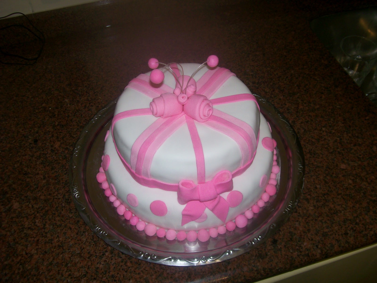 Dulces y Colores: Dulce rosa y blanca