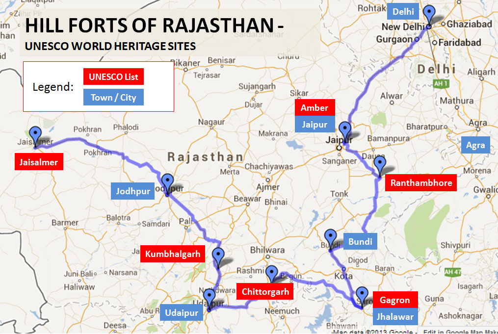 Delhi Magic: How to visit the Hill forts of Rajasthan, now on UNESCO ...