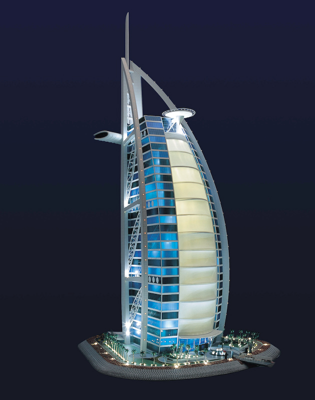 MODELART: BURJ AL ARAB MODEL AT SCALE 1: 200