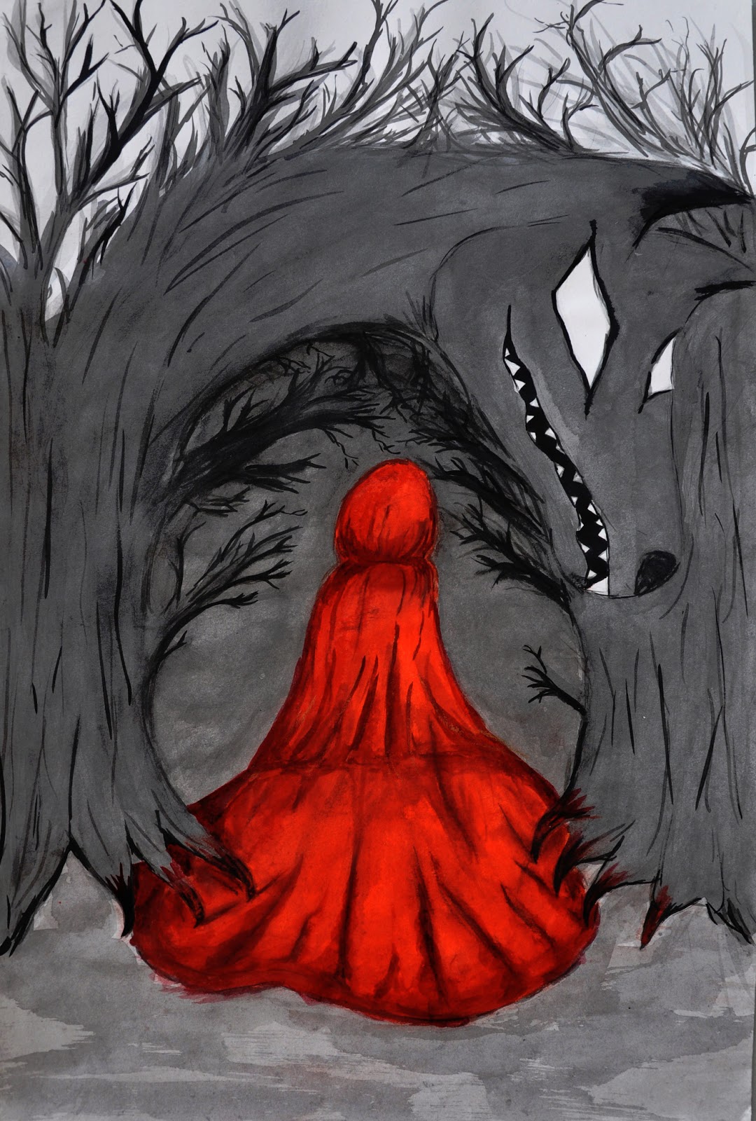 EluneDathura ART: Le petit chaperon rouge illustration