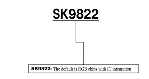 5050 RGB SK9822 LED CHIP
