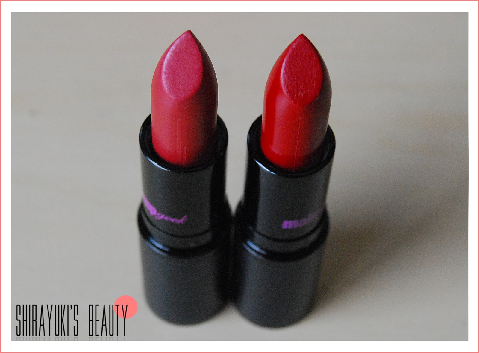 Shirayuki's Beauty: Makeup Geek - Red Lipsticks