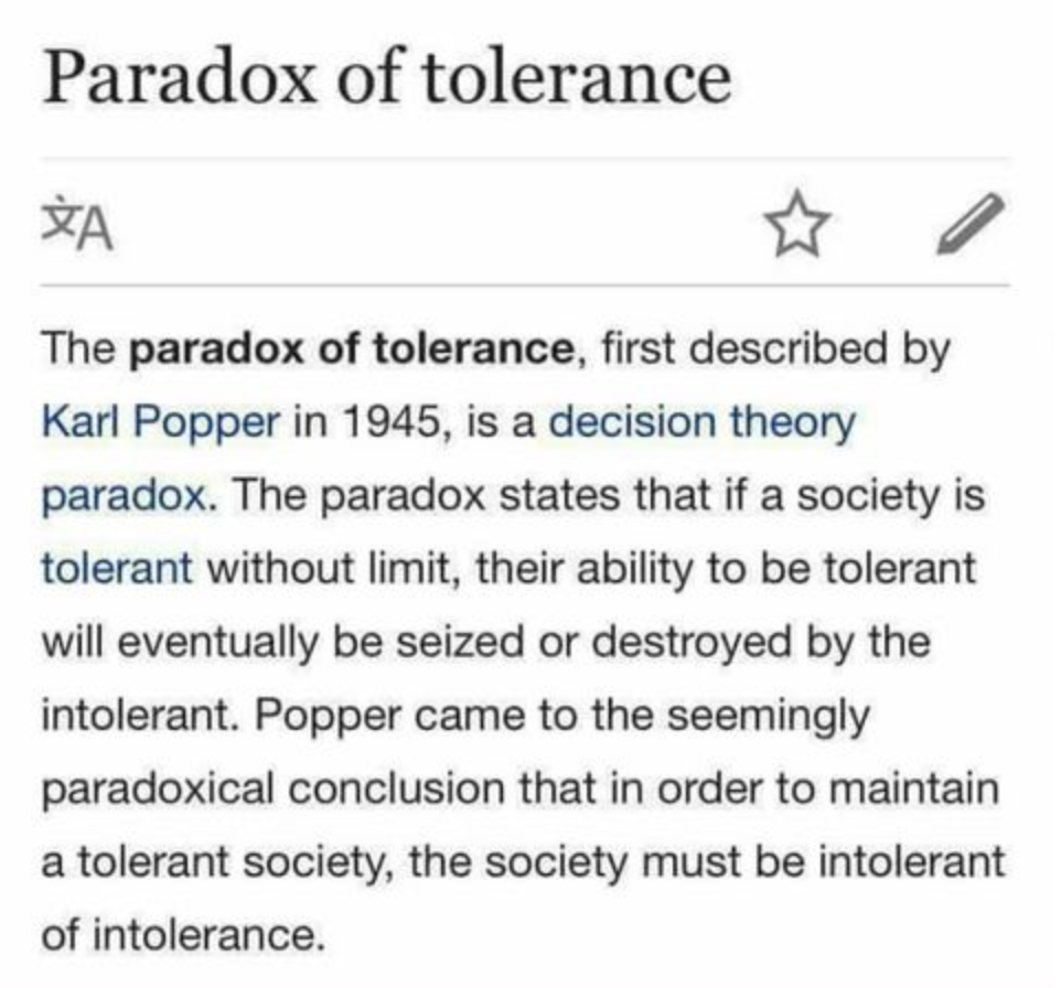 Skip's House of Chaos: The Paradox of Intolerance