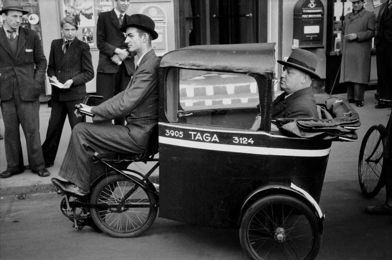 Wartime Cycle Taxi in Copenhagen ~ Vintage Everyday