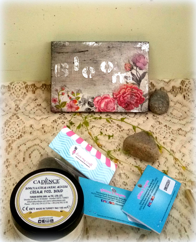 Crafters Corner : Cadence cream foil bond and DMC metallic foil