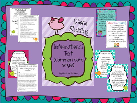Second Grade Perks: Close Reading With Informational Text