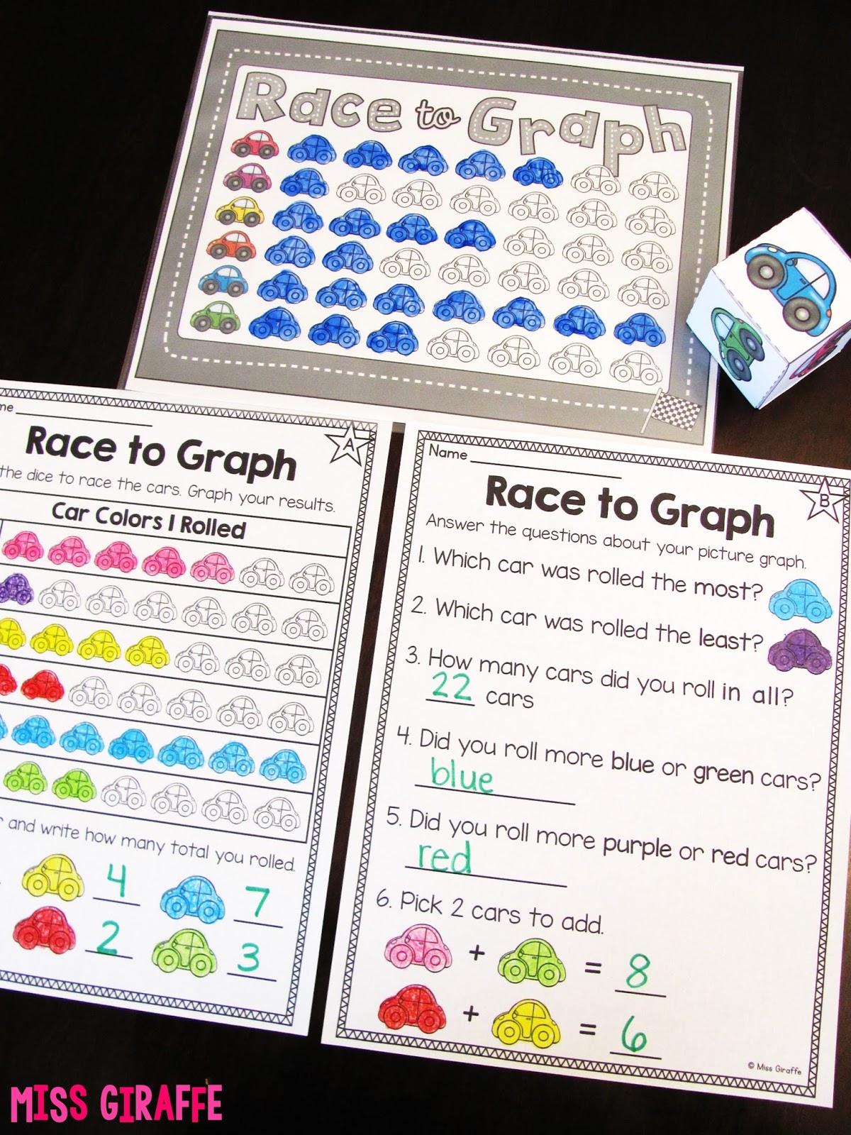 Miss Giraffe's Class: Graphing and Data Analysis in First Grade