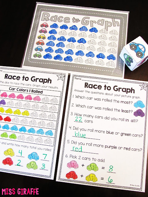 Miss Giraffe's Class: Graphing and Data Analysis in First Grade