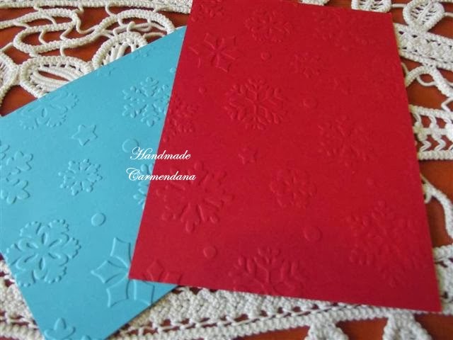 Felicitari handmade (realizate manual): Carton embosat