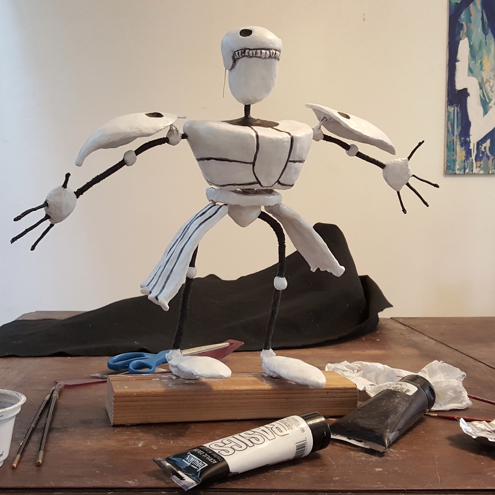 The Art of Rob Sassi: Swordsman Puppet (And Trying a New Process)