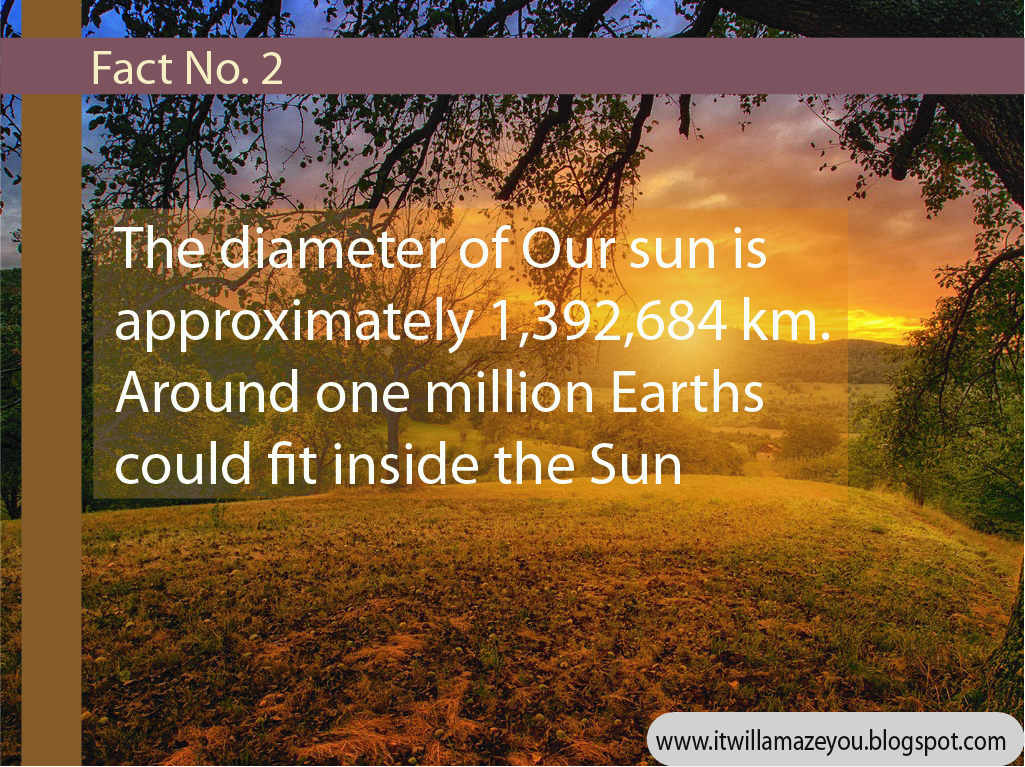 Amazing facts about sun | fun facts about sun | random facts about sun