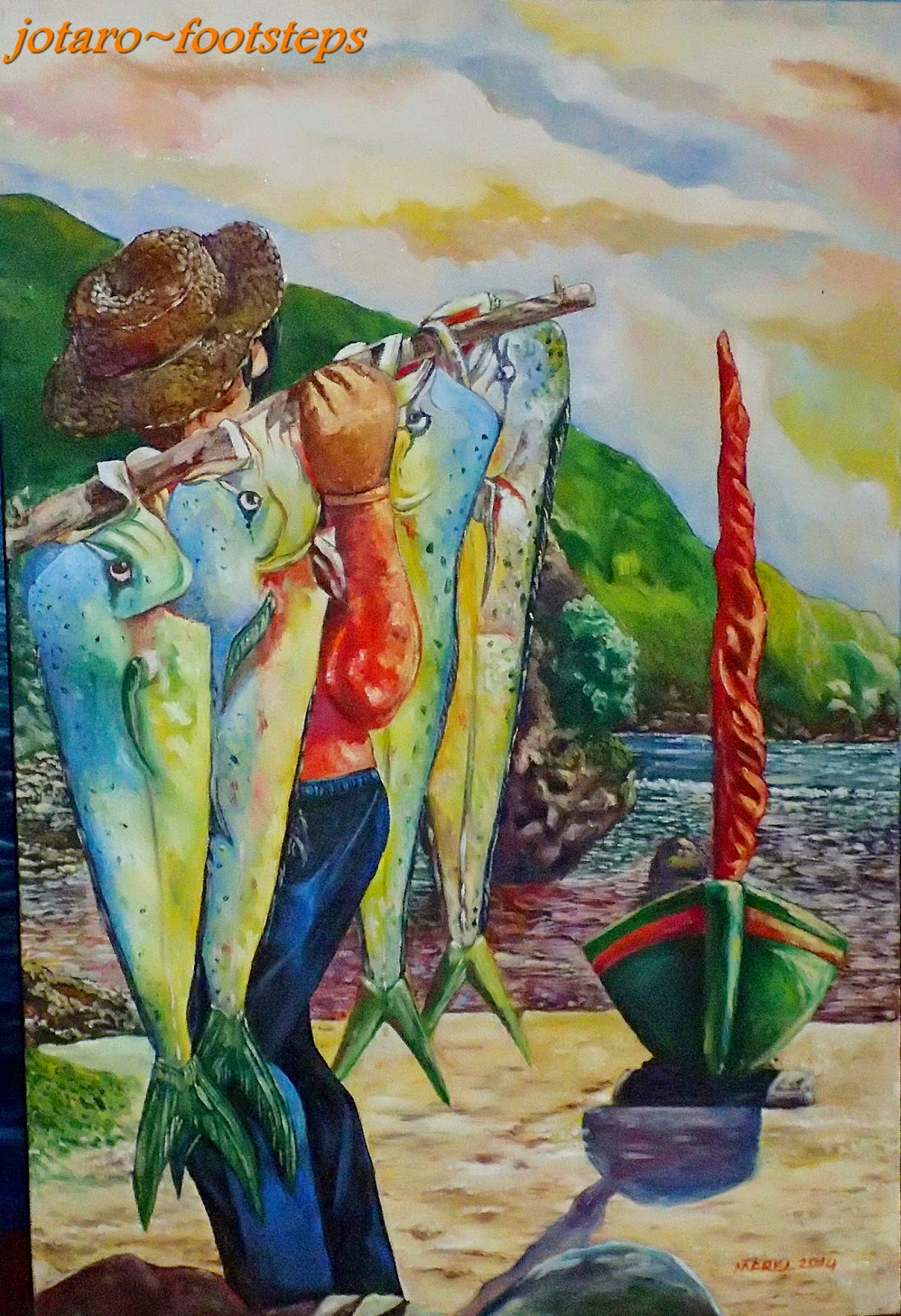 Footsteps - Jotaro's Travels: Art Gallery : Filipino Ivatan Art @ Batanes