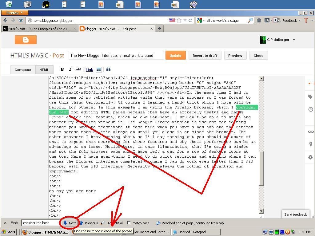 HTML'S MAGIC pages: The New Blogger Interface: a neat workaround