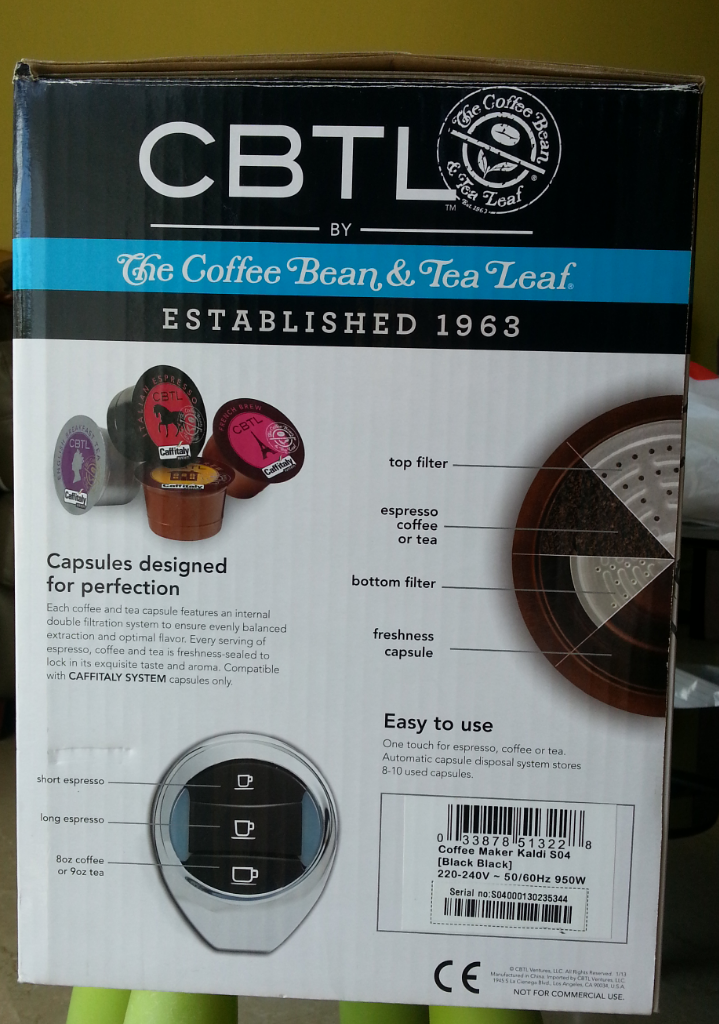 GarfieldPal: WTS - BNIB CBTL (Coffee Bean and Tea Leaf) Coffee Machine ...