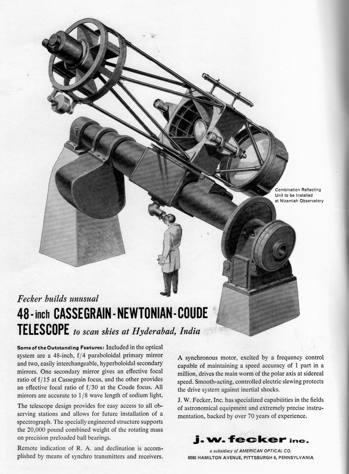 Astronomy Ad of the Day: AUGUST, 1959 (Sky & Telescope)