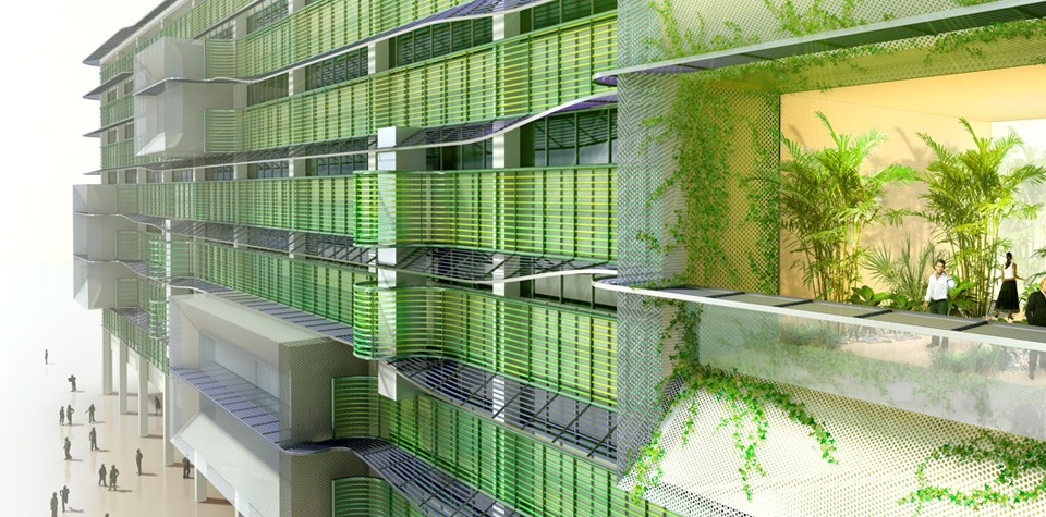 Sliver of Green: Algae Powered Buildings