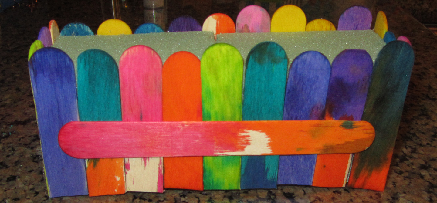 Creatively Quirky at Home: Popsicle Stick Flowers and Flower Box