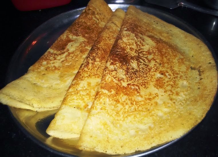 ಅಡಿಗೆ - Adige: Mixed Dal Dosa + Ondelaga leaves Chutney