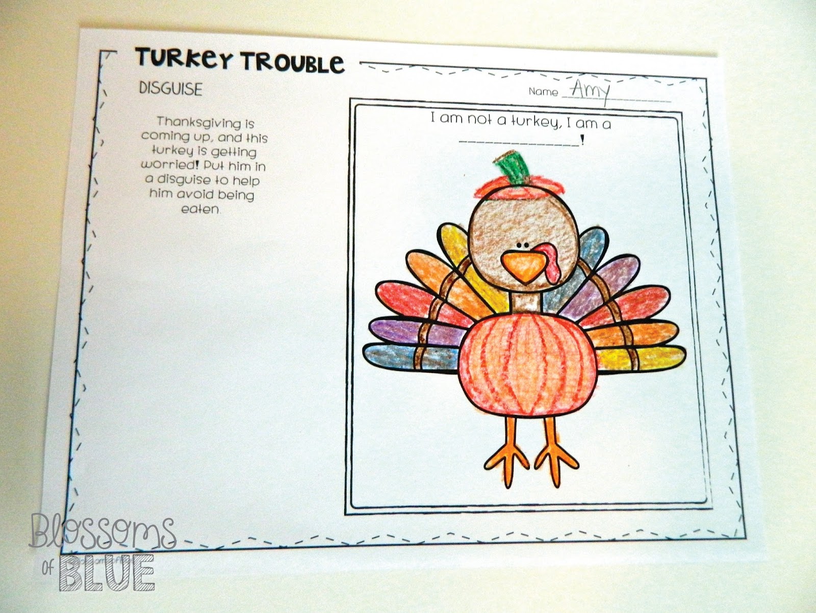 Books and Beyond: Turkey Trouble - Blossoms of Blue