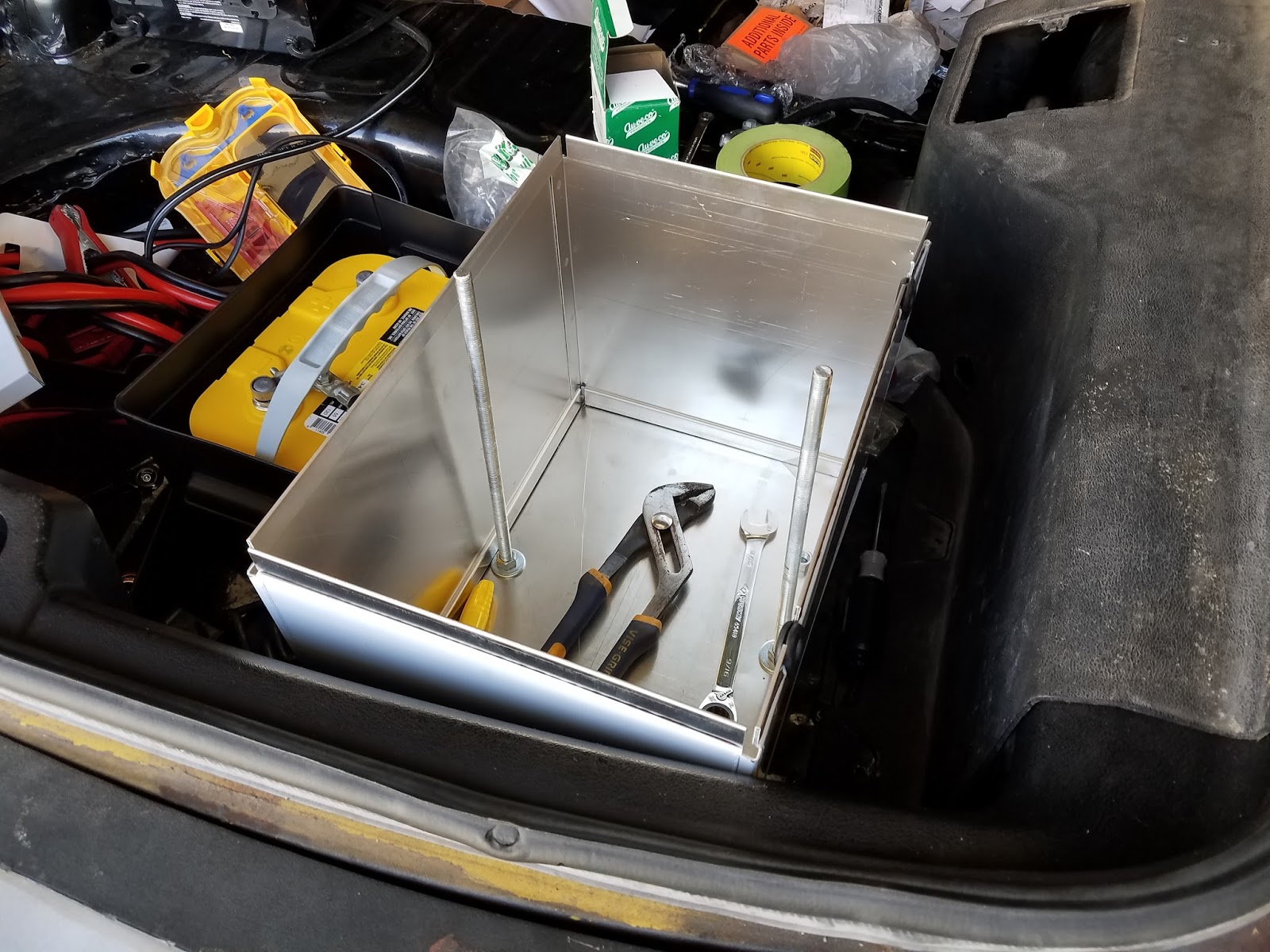 Fox Body Mustang Restoration: Taylor Battery Box Install