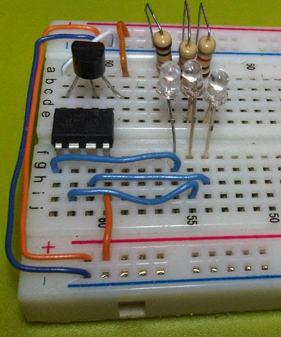 Experimentos con Arduino: Termómetro digital minimalista con ATtiny 45