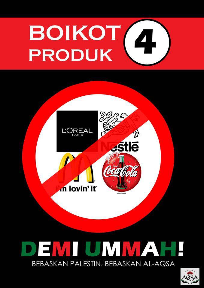 Srikandi Muslimah: SAVE GAZA..BOIKOT BARANGAN ISRAEL TANDA ANDA AMBIL ...