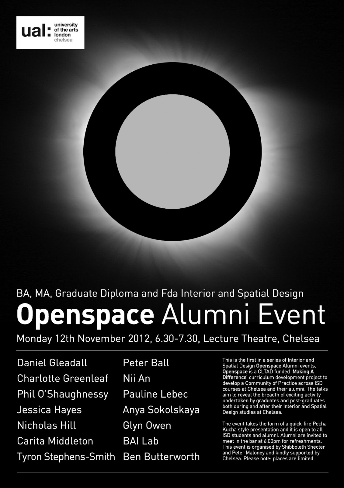 formula: Openspace Alumni Event at Chelsea 12.11.12